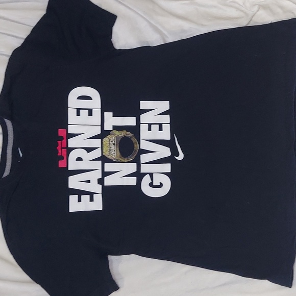 Nike | Shirts | Nike Lebron James Earned Not Given Mens Medium Tshirt | Poshmark